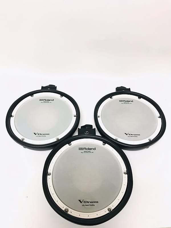 Roland Pad Set of 3 Black PDX-8 8” Mesh Tom for Kit | Reverb