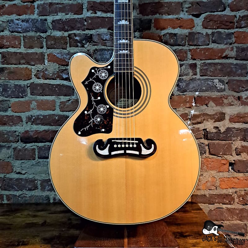 Epiphone Custom Shop EJ-200 Lefty Jumbo (2000s - Blonde) | Reverb