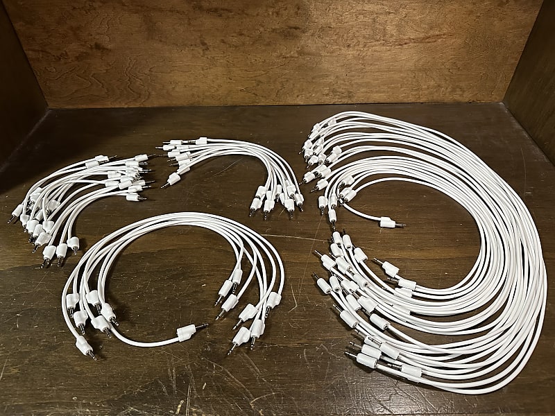 Tiptop Audio White Stackable Cable 55 piece bundle | Reverb