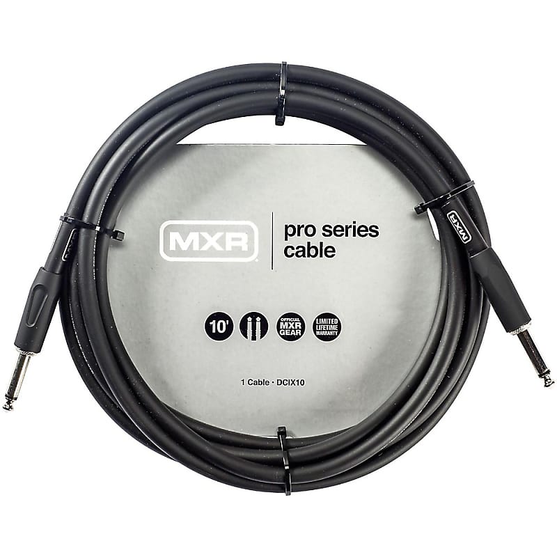 MXR Pro Series Straight To Instrument Cable 10 ft. Black | Reverb