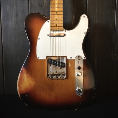 Fender Telecaster Relic with Maple Neck 3-Colour Sunburst, | Reverb
