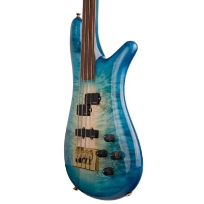 Spector USA Custom NS2 Fretless Bass Guitar - Desert Island - | Reverb