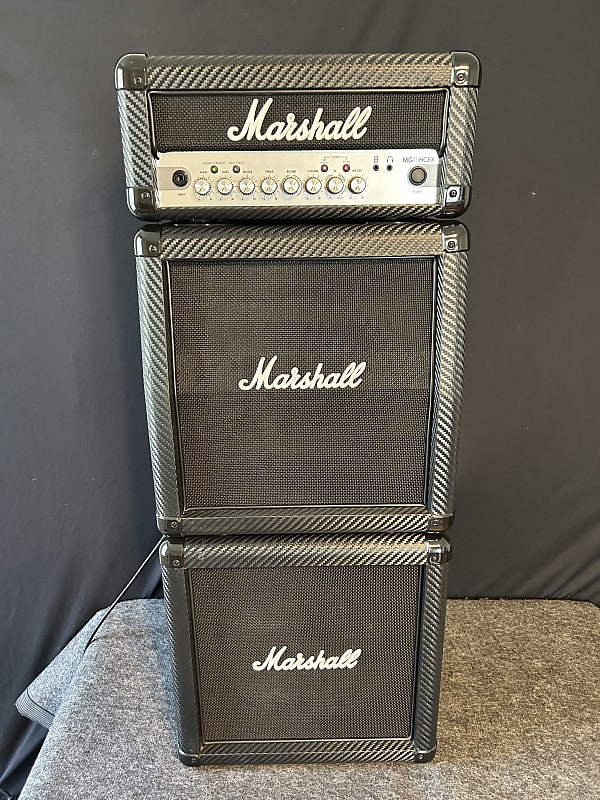 Marshall MG15HCFX 15w 4-Ch 2x10" Carbon Micro Mini Full Stack | Reverb