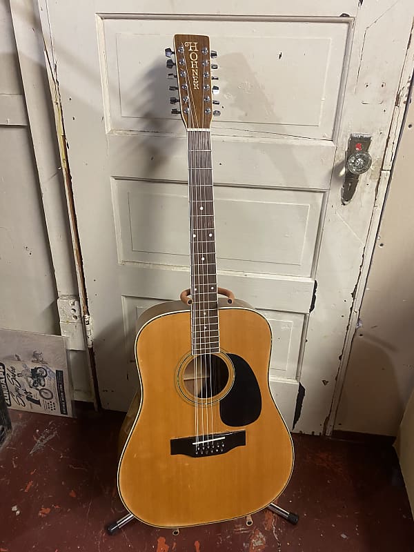 Hohner "Limited Series" Jumbo 1970s 12 string MOP binding | Reverb