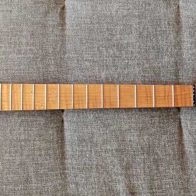 Warmoth Warhead baritone neck - roasted flame maple | Reverb Australia