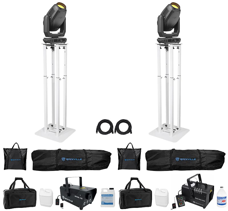 (2) ADJ Hydro Hybrid DMX Beam Spot Moving Head | Reverb