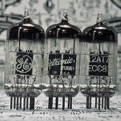 GE 12AT7 / ECC81 NOS Trio | 1970s Halo Getter | USA | Reverb Australia