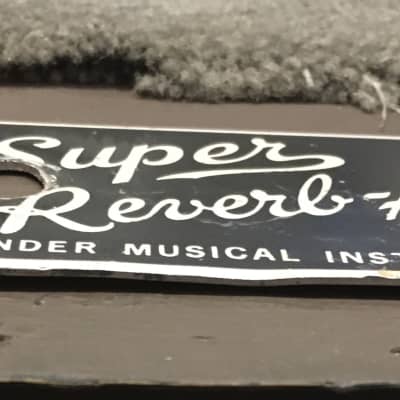 Fender Super Reverb faceplate 60’s Black face | Reverb