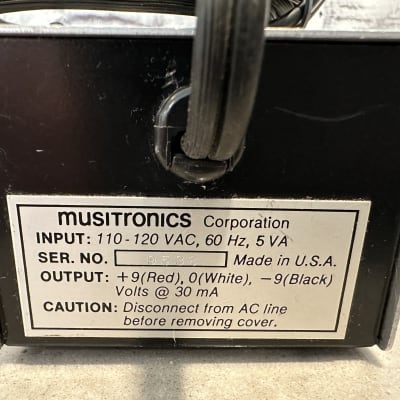 ***Rare Musitronics PS-1 Power Supply for Mu-Tron III | Reverb