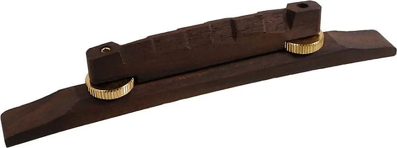 Allparts Compensated Bridge and Base ArchtopGold, Rosewood | Reverb