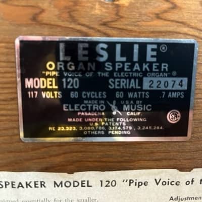 Leslie Organ Speaker Model 120 - Pair | Reverb