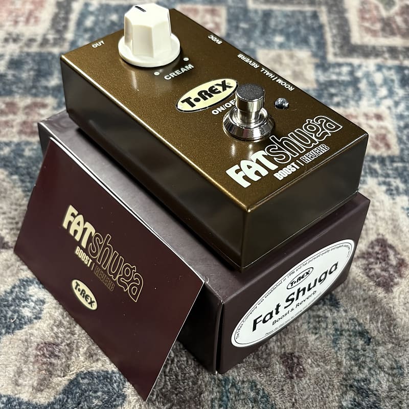 T-Rex Fat Shuga Boost Reverb Guitar Effect Pedal w/ Box! R | Reverb