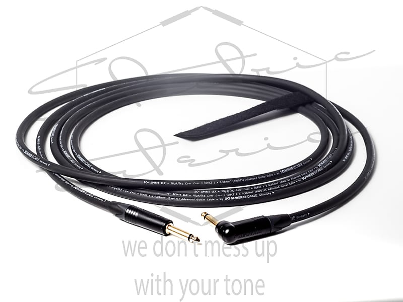 Guitar cable cord Sommer Spirit LLX Neutrik plugs ANGLE jack | Reverb