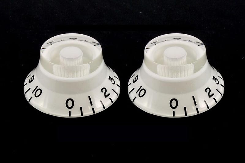 Allparts PK-0140-025 Vintage-style Bell Knobs White (set of | Reverb