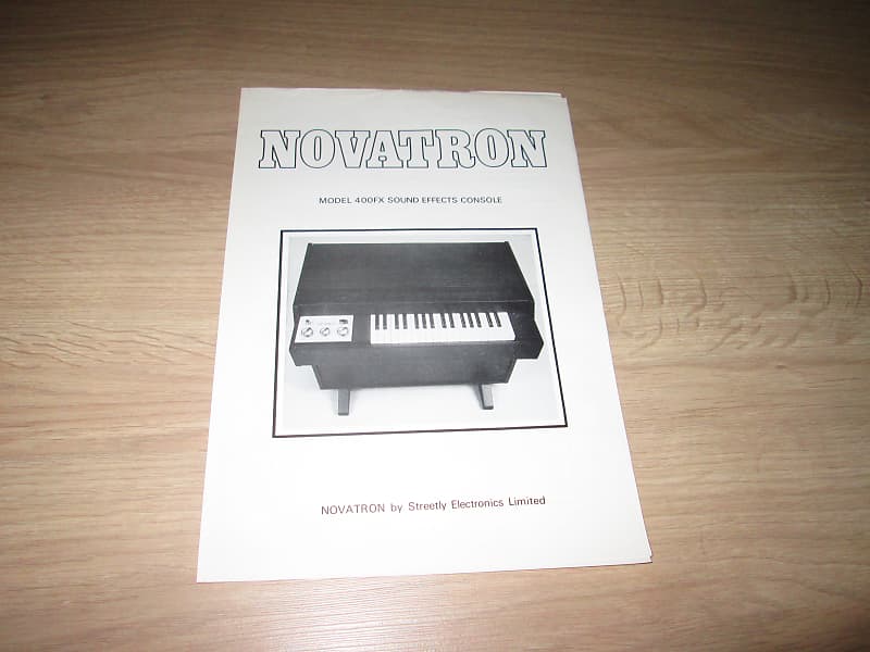 Novatron 400FX Brochure –80’s - Original Vintage | Reverb Canada
