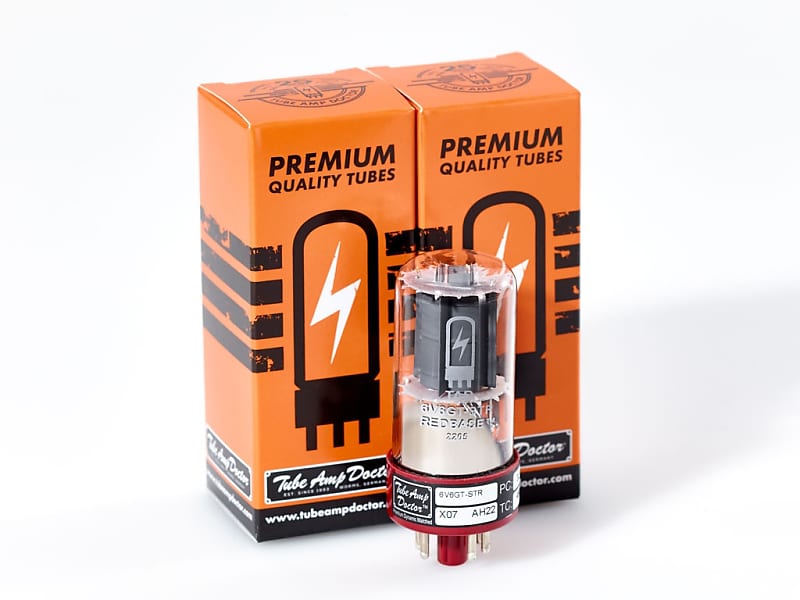 Tube Amp Doctor 6V6GT-STR 'Redbase' Premium, Matched Vacuum | Reverb