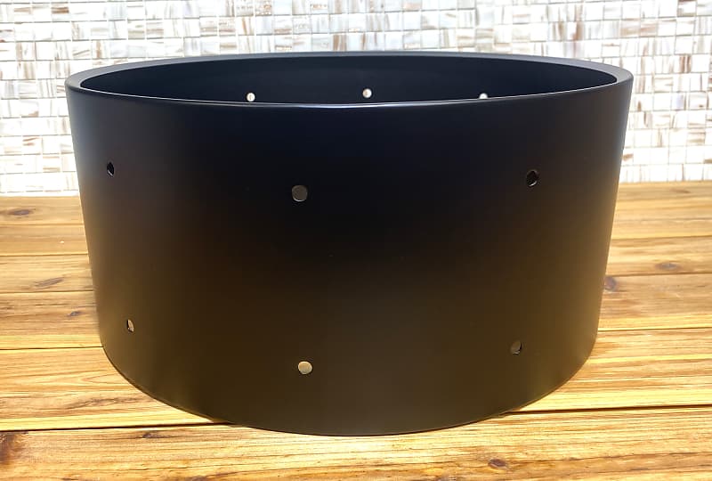 Brass 6.5x14 Snare Drum Shell Matte Black Finish | Reverb Canada