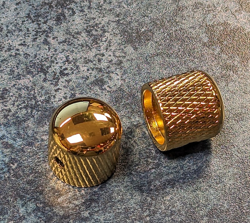 SGM Dome Knobs With Set Screws - Gold | Reverb