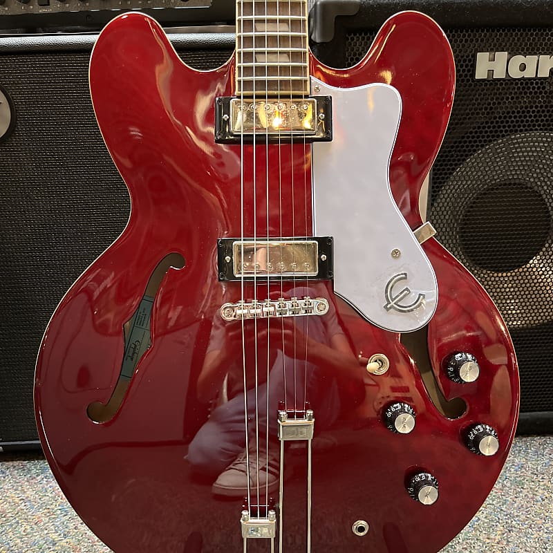 Epiphone Riviera Sparkling Burgandy | Reverb