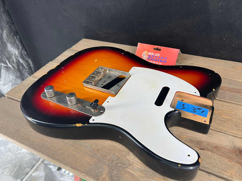 Real Life Relics Nitro Tele® Telecaster® Body Aged 3 Tone | Reverb