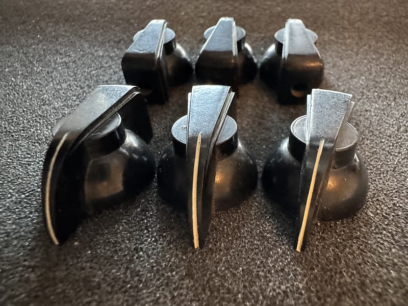 Vox AC30 Bulgin K-107 Bakelite Amp knobs 60s black | Reverb