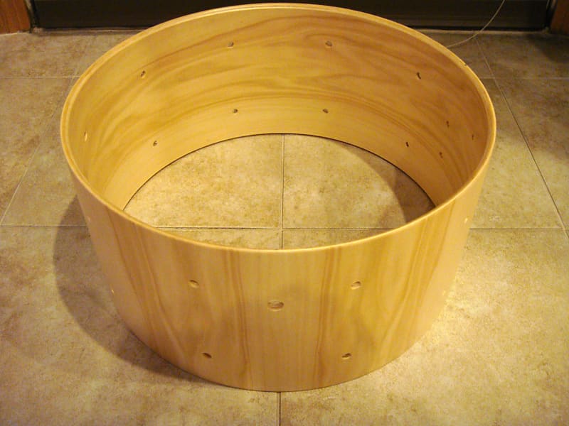 CVL 14"x6.5" Poplar 5.4mm wood snare drum shell 10-lug satin | Reverb