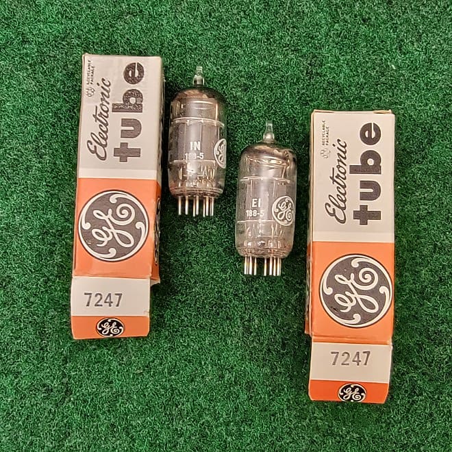 🔥 RARE Lot Of 2 1960s G.E. 12DW7/7247 Preamp Tubes w/ BOX | Reverb