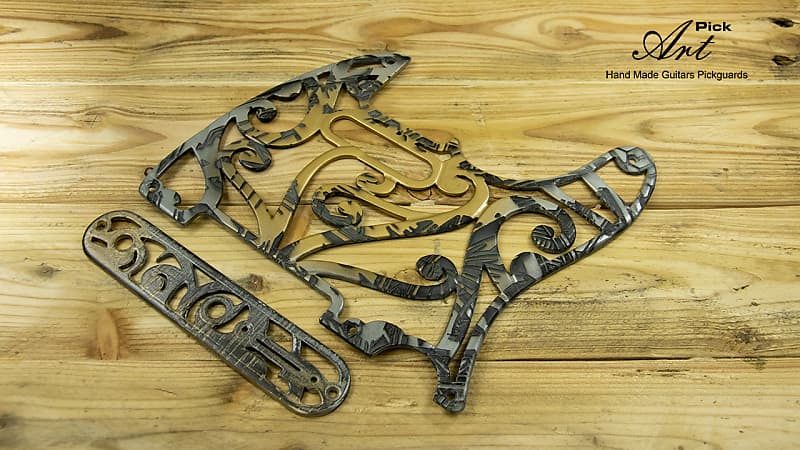 Engraved Telecaster Pickguard & Control Plate SET Handmade | Reverb