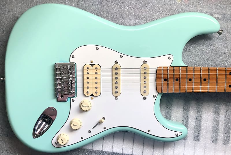 Original Fender Stratocaster, surf green, roasted maple neck, | Reverb