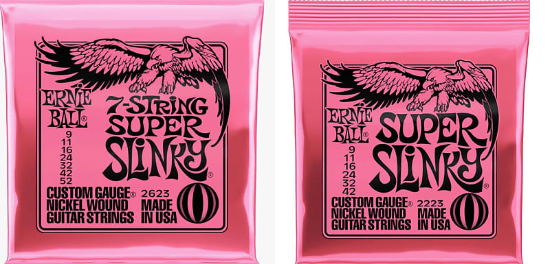 Ernie Ball Super Slinky Six and Seven String Slinky 24 Set | Reverb