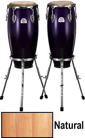 Primero Pro Thai Oak wood conga set, 11.75" and 12.5" Natural | Reverb