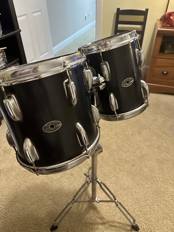 Stand INCLUDED! Slingerland Pair of Two Double Headed Power | Reverb