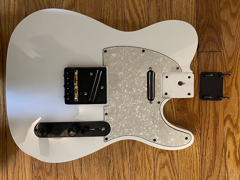 Telecaster Loaded Guitar Body with Brass Saddles and split | Reverb
