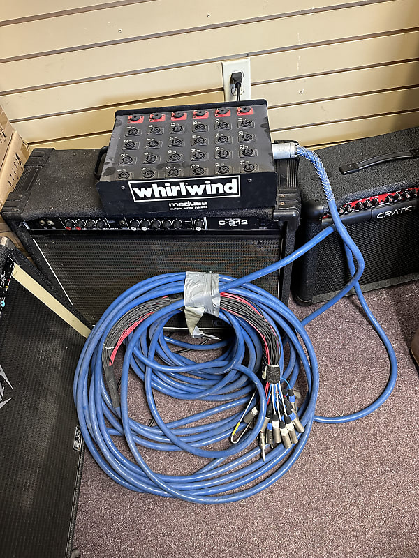 Whirlwind Medusa 24 channel. And 50 foot snake - Black | Reverb