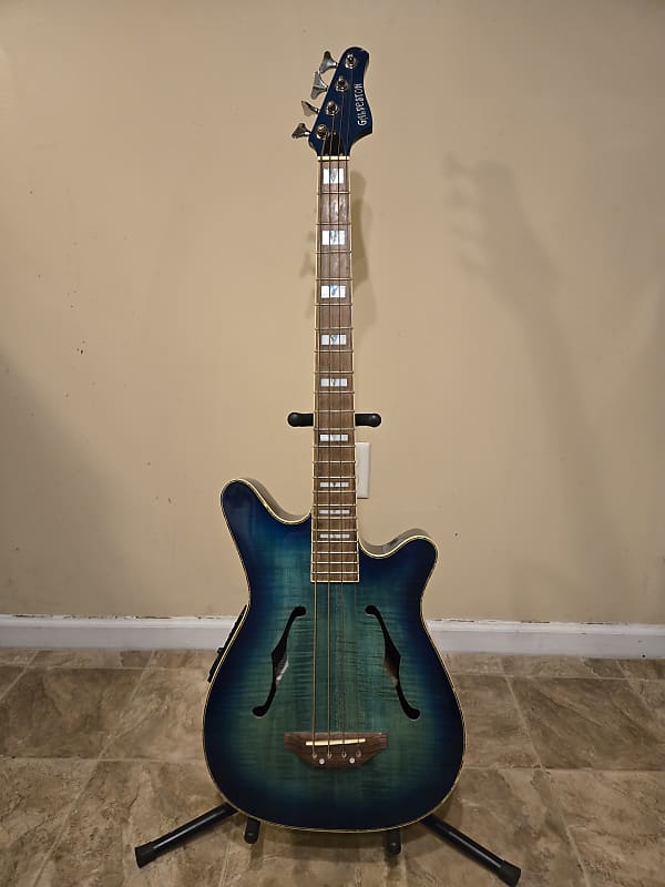 Galveston W-100 Transparent Blue Acoustic/Electric Guitar | Reverb