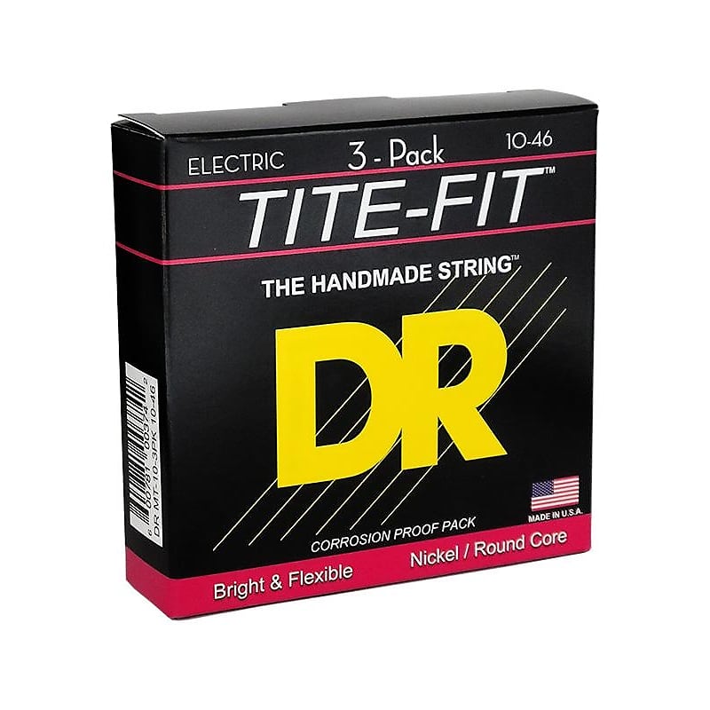 DR STRINGS - MT-10-3PK - 3 jeux de cordes guitare électrique | Reverb