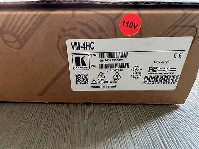 Kramer VM-4HC 1:4 HDMI Distribution Amplifier | Reverb