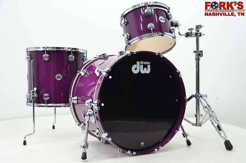 DW Collector's Maple 3pc Drum Kit - "Purple Lacquer" | Reverb