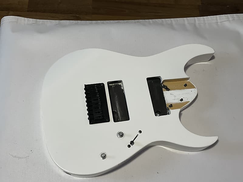 2014 Indonesia Ibanez RG8 8 String White Guitar Body Fixed | Reverb