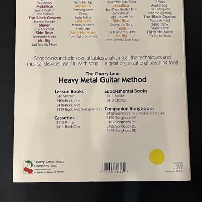 Music Heavy Metal Guitar Songbook 2A Tab Book | Reverb