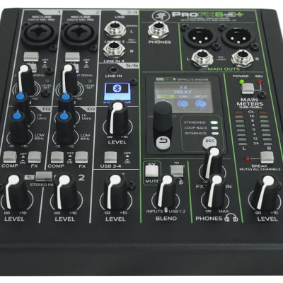 Mackie ProFX6v3+ 6-Channel Analog Mixer w/Enhanced FX/USB | Reverb