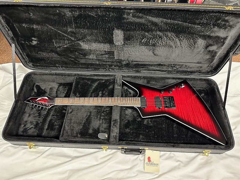 Dean Zero Select Evertune Fluence Black Cherry Burst Red | Reverb