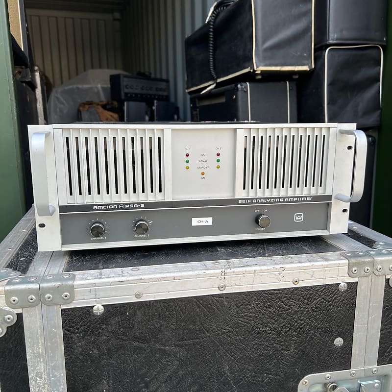 Amcron Crown PSA-2 Self Analyzing Power Amplifier Strawberry | Reverb