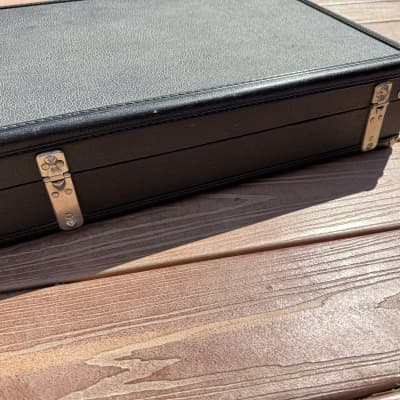 Vintage Gibson Rectangle Hard Case 1960's Black/ Yellow - | Reverb