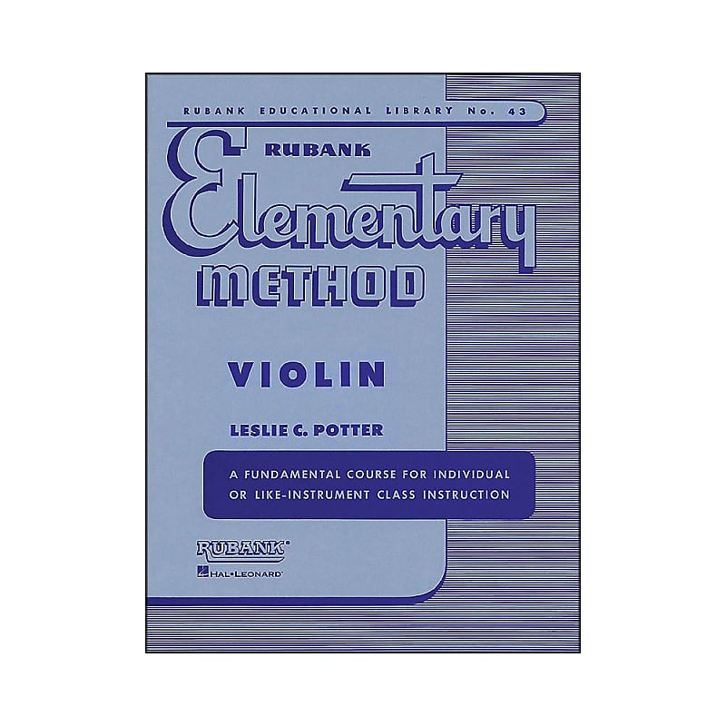 Hal Leonard Rubank Elementary Method Violin | Reverb