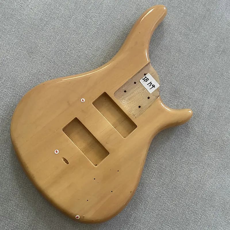 Basswood Gloss Natural Finish 5 String Bass Body DIY Project | Reverb