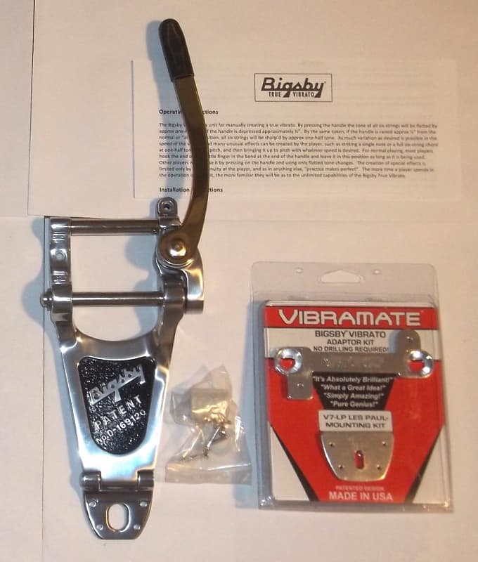 Bigsby® B7 STRING THROUGH Tailpiece & Vibramate V7-LP~6" To | Reverb
