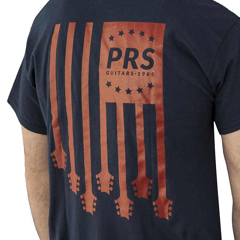 PRS Short Sleeve Flag T-Shirt Blue | Large | Reverb
