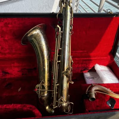 Vintage Conn transitional tenor saxophone naked lady | Reverb