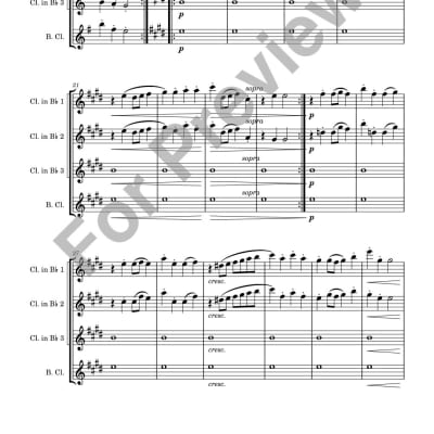 Clarinet Quartet Sheet Music - Children's Album (Amy Beach). | Reverb
